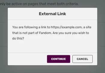 ExternalLinkWarning | Fandom Developers Wiki | Fandom