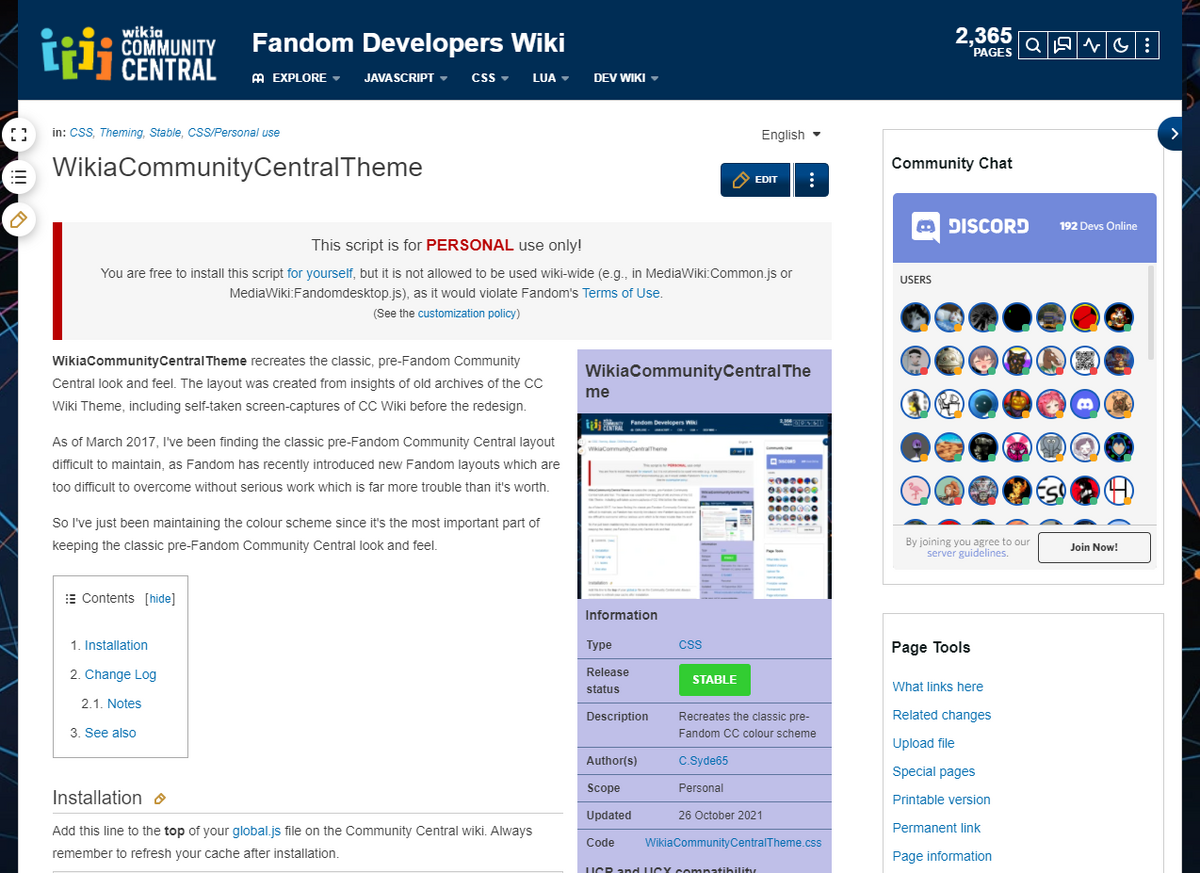 WikiaCommunityCentralTheme | Fandom Developers Wiki | Fandom