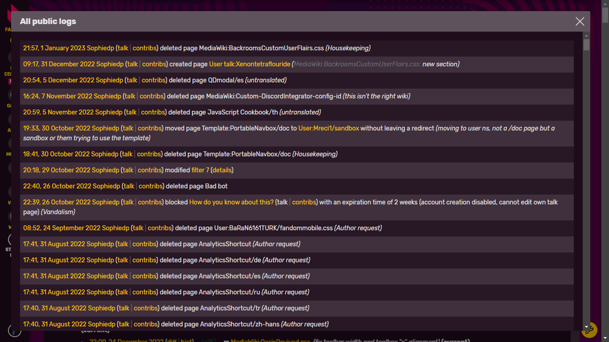ModalLogs | Fandom Developers Wiki | Fandom