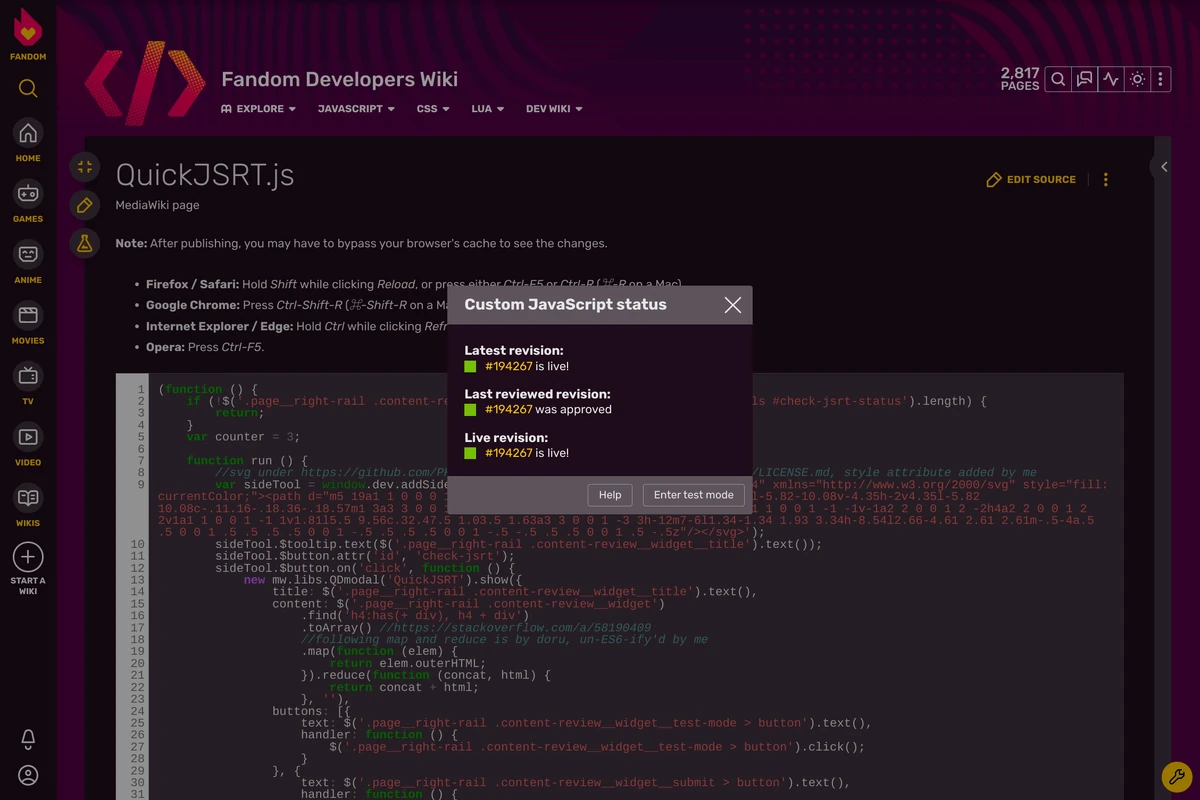 QuickJSRT | Fandom Developers Wiki | Fandom