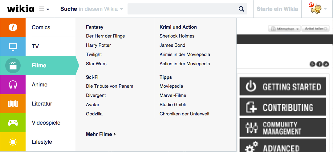 Benutzer Blog:ForestFairy/Aktualisierte Globale Navigation | Community ...