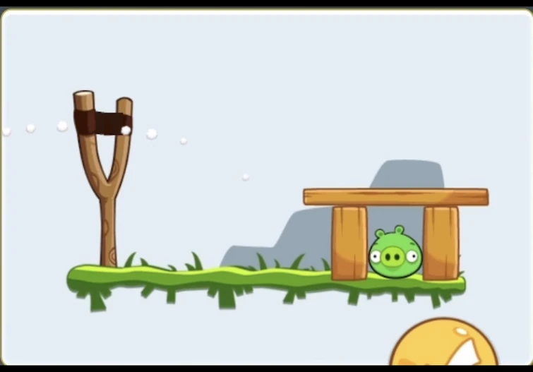 A weird glitch on the original angry birds | Fandom