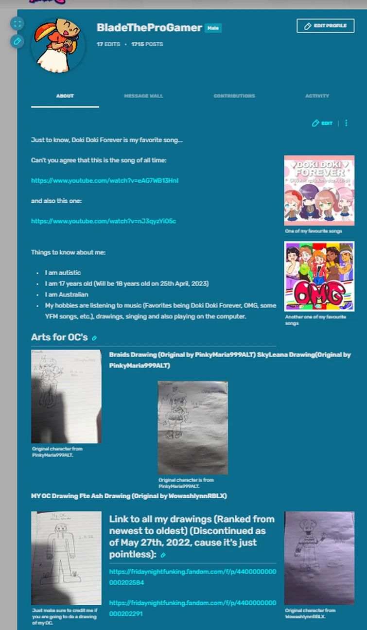 take a screenshot of your userpage and send it here | Fandom