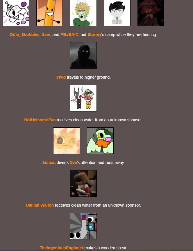 DW wiki hunger games - Update 5 | Fandom
