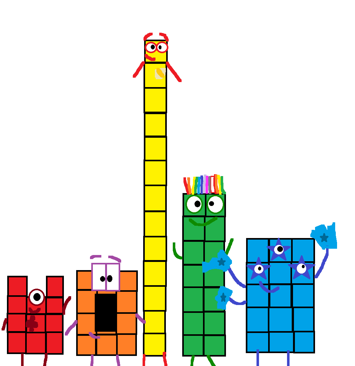 My Fammade Numberblocks 11-15 (Old Design) | Fandom