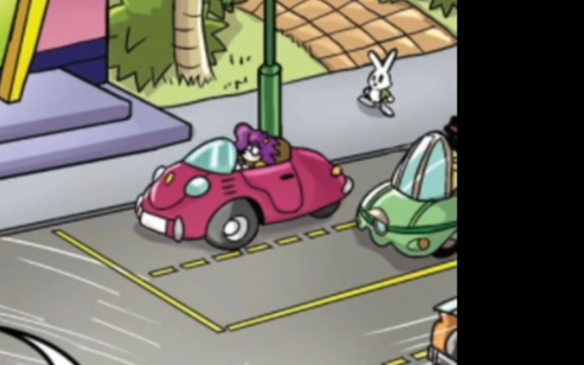 Not sure what Miss Wing's official colors are, but here's her cameo in ...