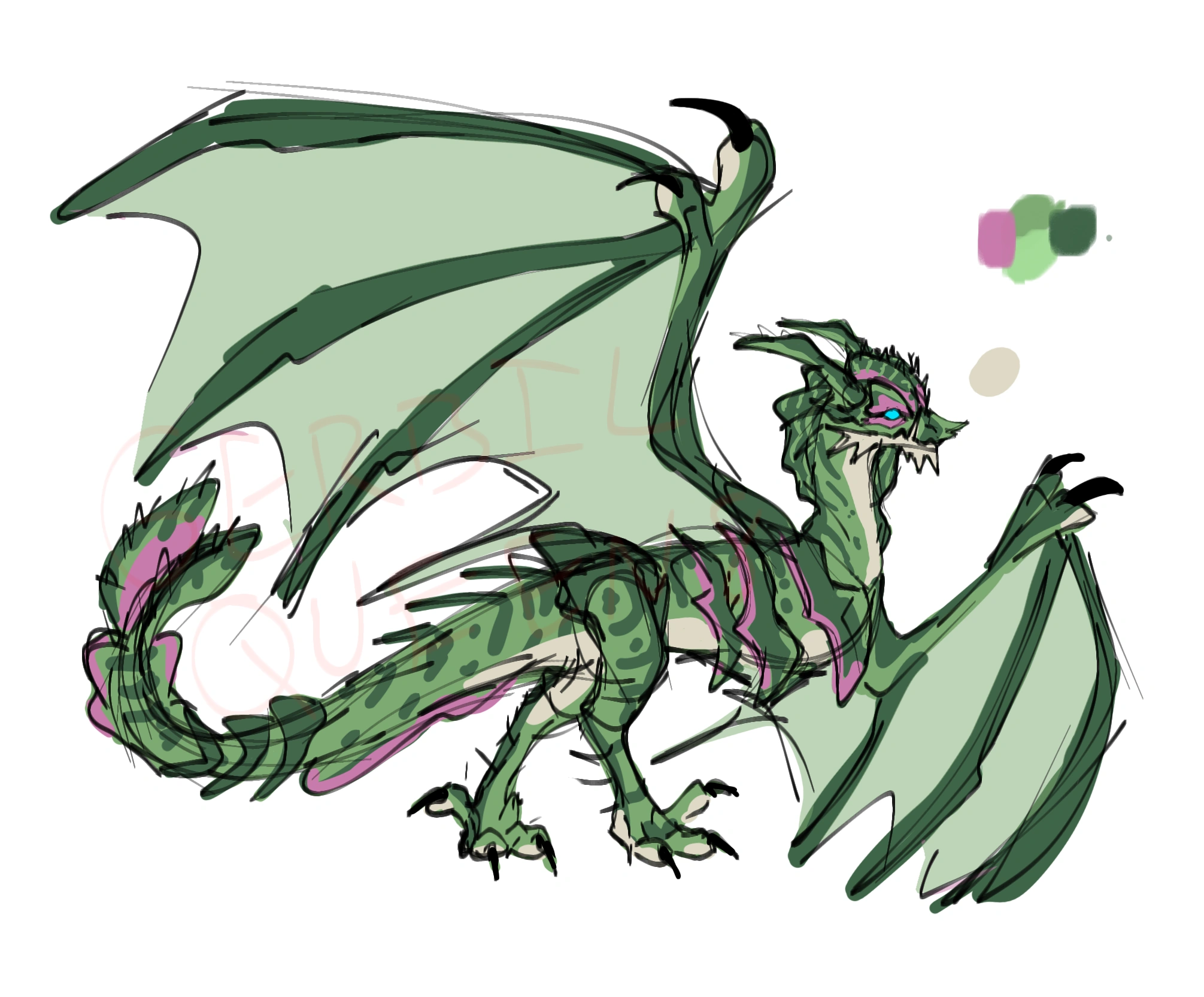 Should I make this Venus Flytrap dragon doodle into a concept? | Fandom