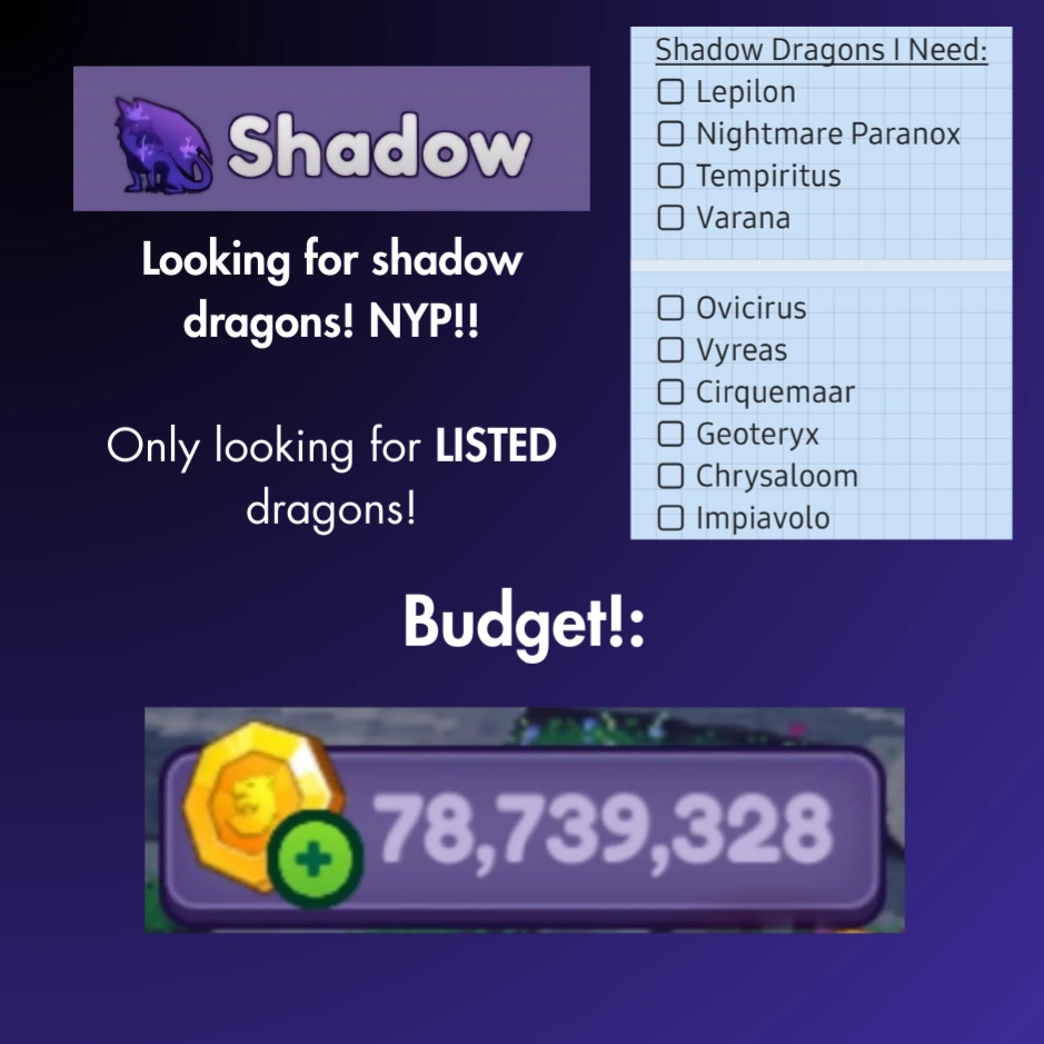 Looking for shadow cosmetic dragons! | Fandom