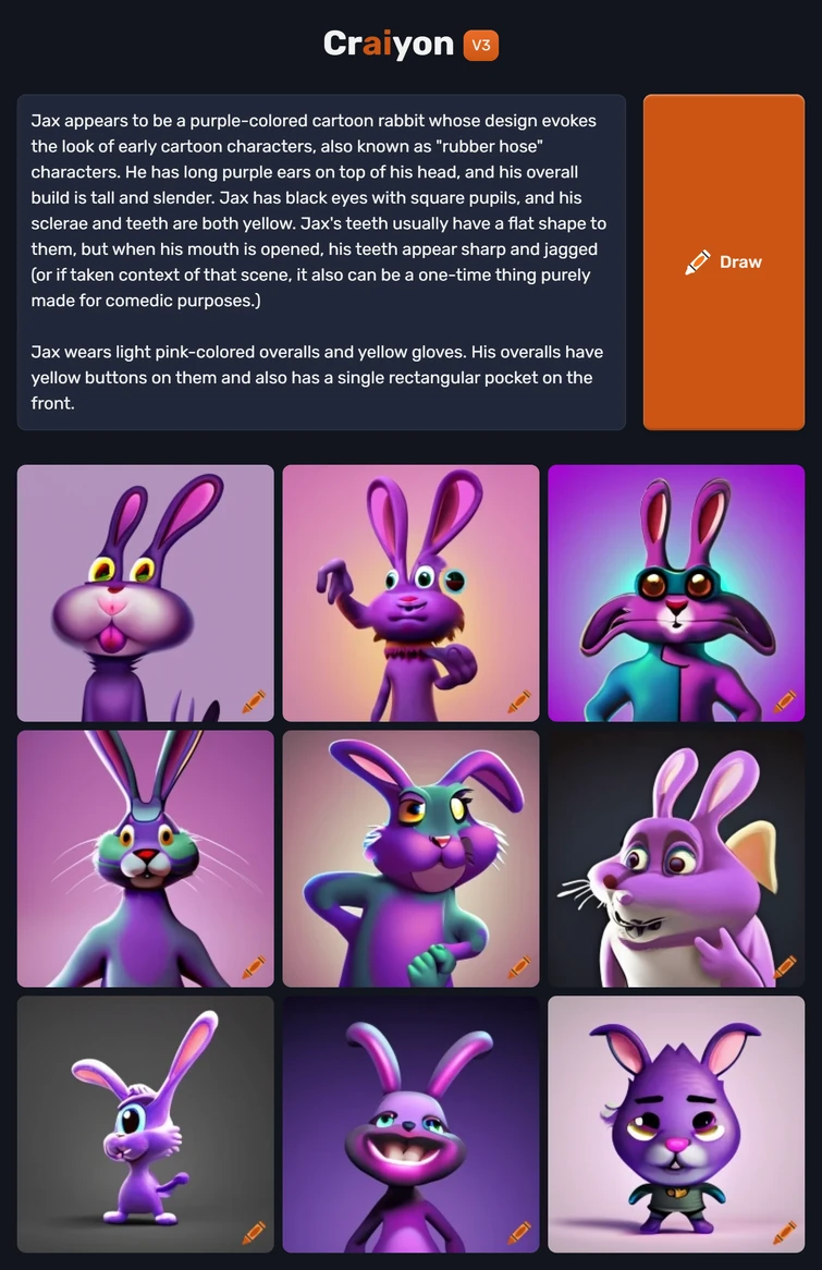 iput the description of tadc characters to craiyon....(part 1) | Fandom