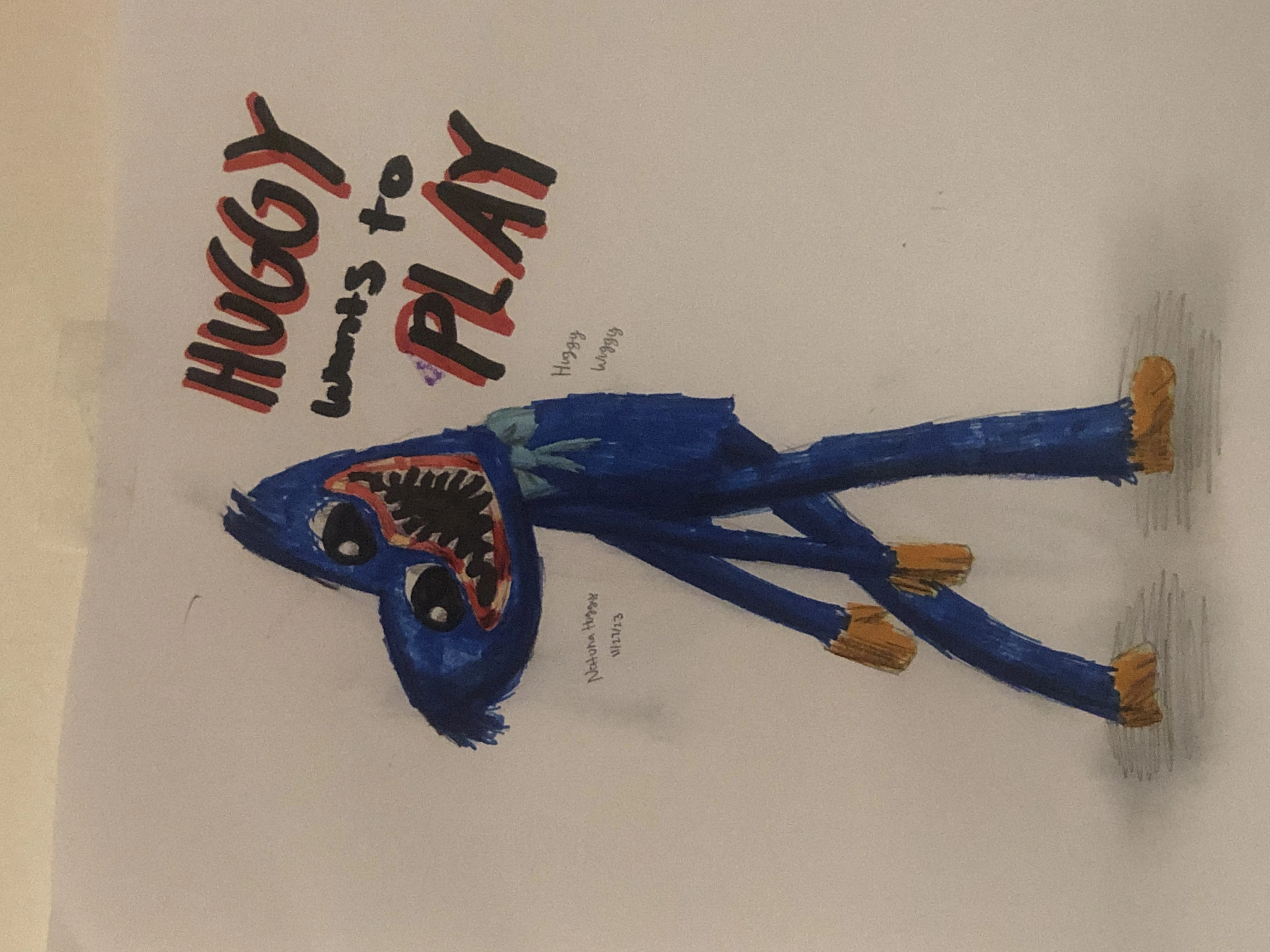 I drew Huggy 🤩 | Fandom