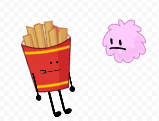 Me trying to recreate a Nintendo High scene but with Fries and Puffball ...