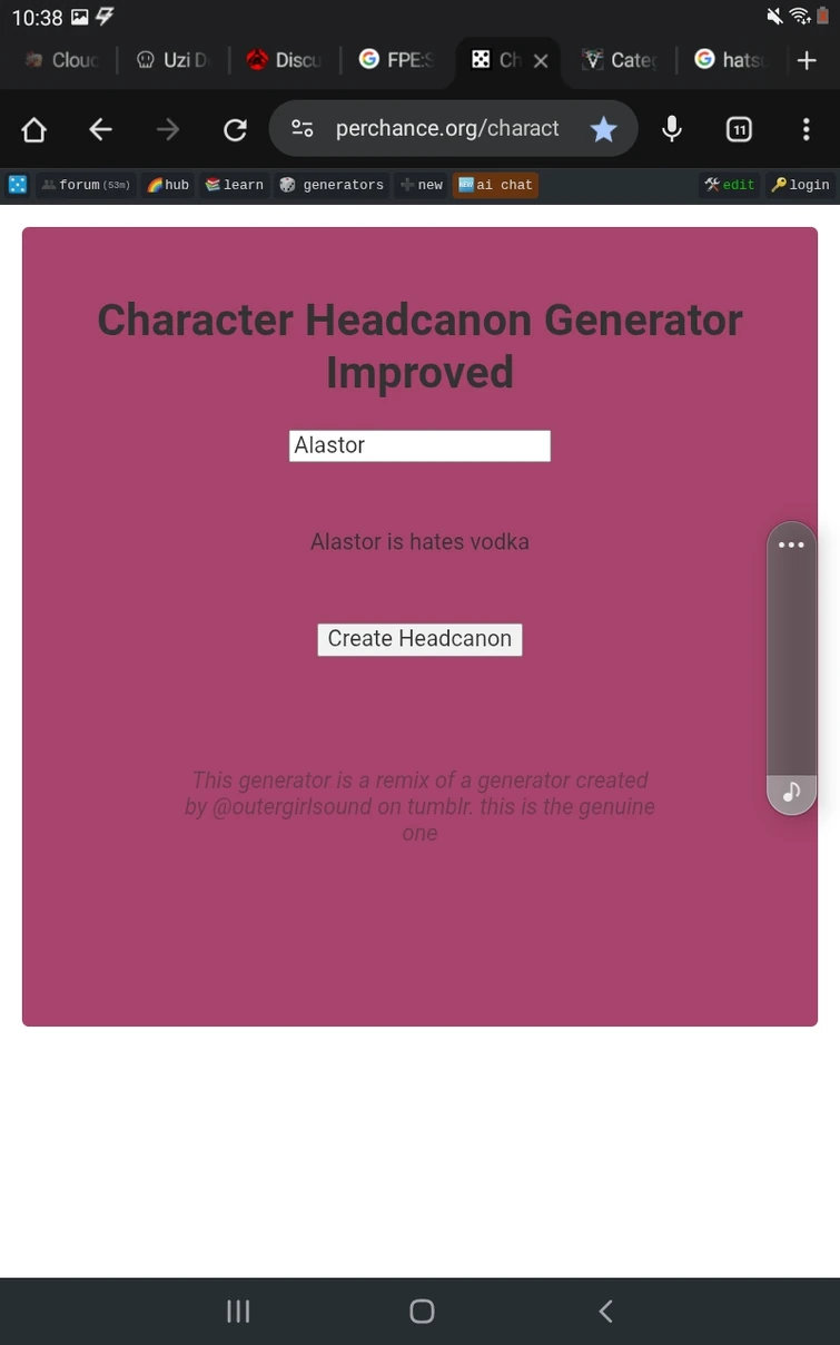 Random Hazbin Hotel Headcanons in Headcanon Generator | Fandom