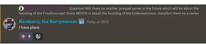 Found this on the rainimator subreddit. Frostbourne prequel confirmed ...