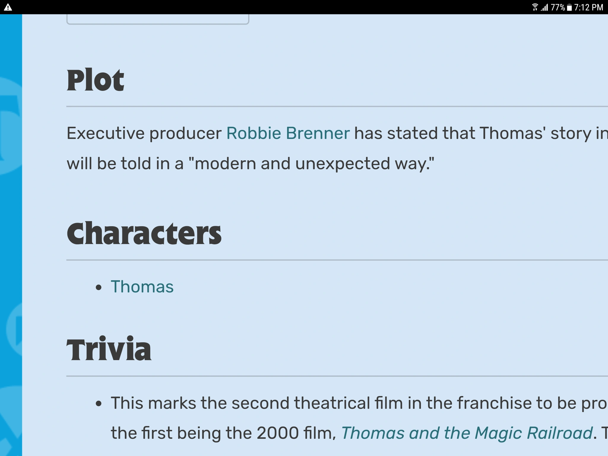 I have some question with Marc Forster's Thomas Movie | Fandom