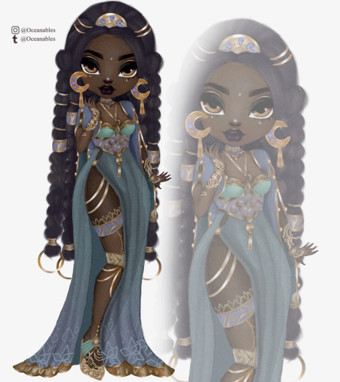 Here’s a commission I finished for nica on insta, she wanted me to draw ...