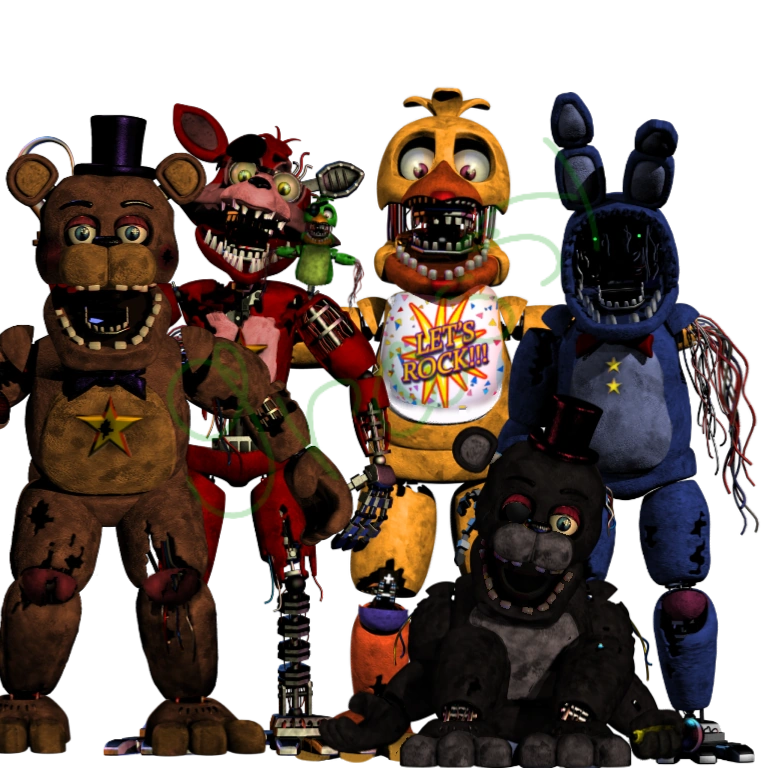 Rockstar Withered animatronics | Fandom