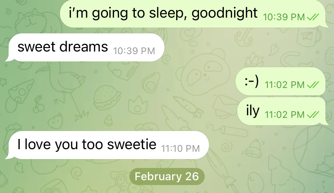 normalize sending “ily” messages to your friends | Fandom