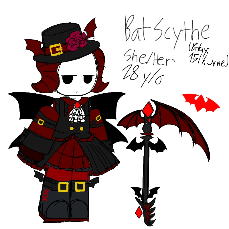 New bat scythe design!! (Phighting OC) | Fandom