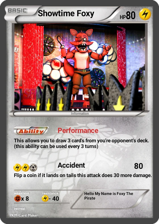 So what do you think of these custom fnaf pokemon cards that I made ...