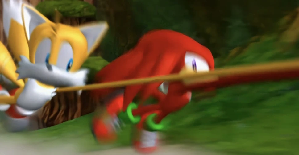 What are Tails and Knuckles tugging on? (Wrong answers only) | Fandom