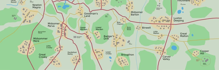 My map of Midsomer | Fandom