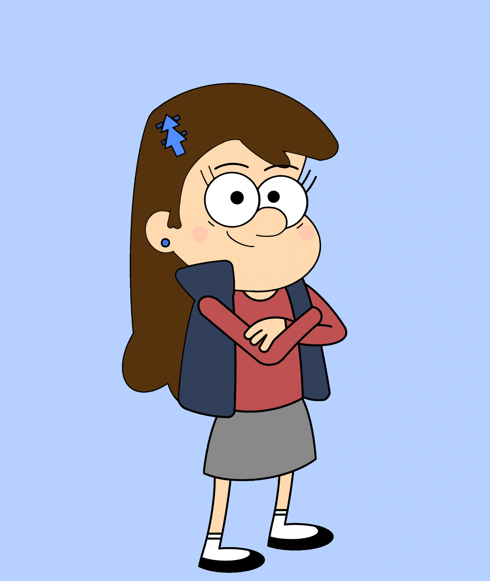 I made this drawing of what Dipper would look like as a girl! (Edited ...