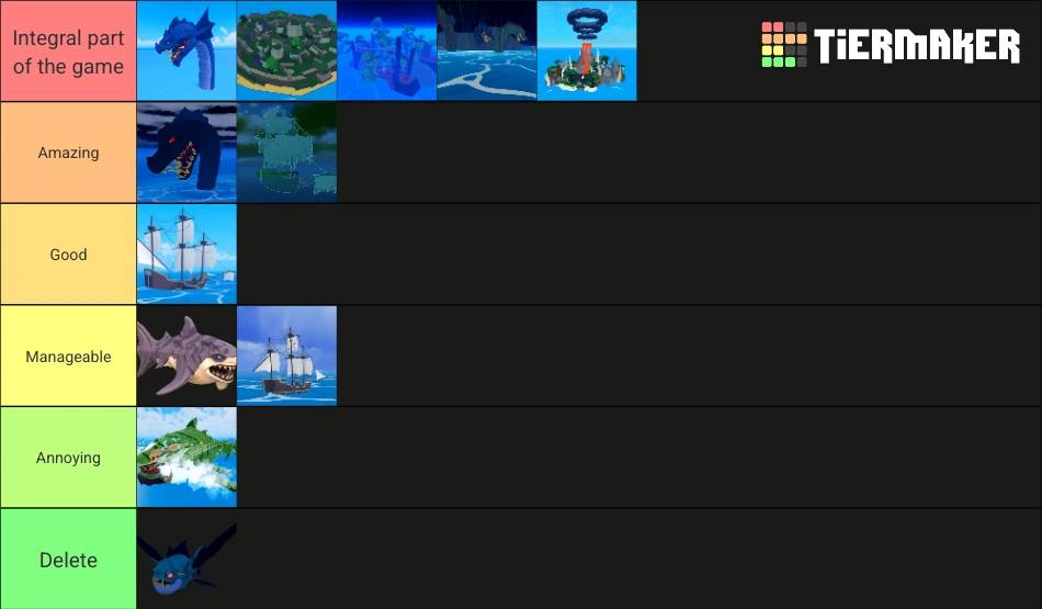 Sea event tier list | Fandom