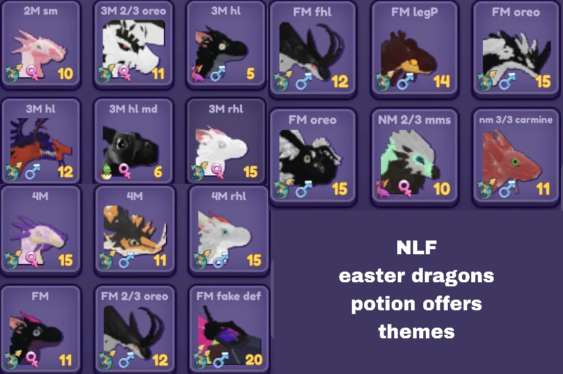 inv auc (dragons + pots) | Fandom