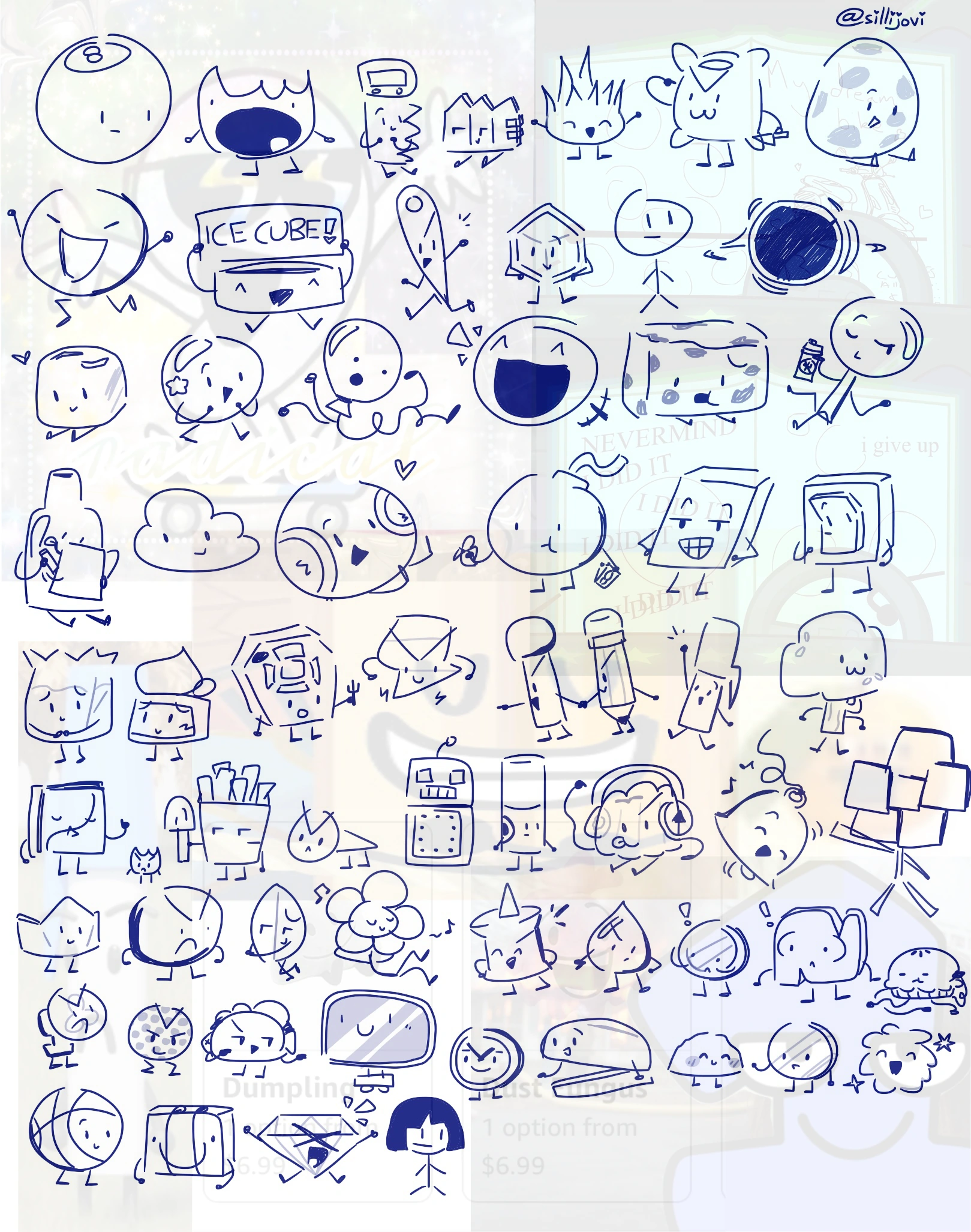 i drew all 64 bfb contestants because i was bored LOL | Fandom