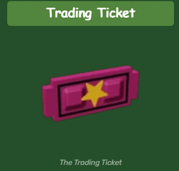 imagine if trading ticket worked just like the trading license from ...
