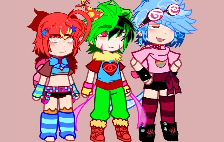 Remade two kidcore OCs i made in gacha life, in gacha plus (and made a ...