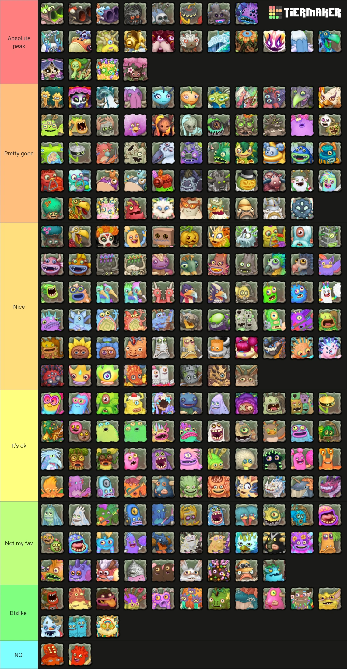Ranking monsters by design only Pt 3: Seasonals | Fandom