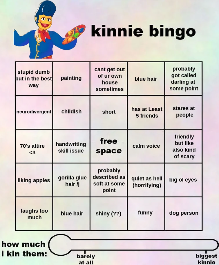 anybody have any of those. Kinnie bingo things | Fandom