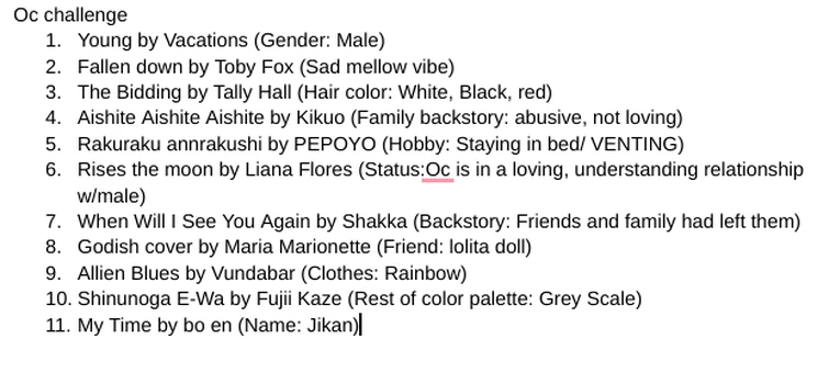 A Musical Oc challenge :> | Fandom