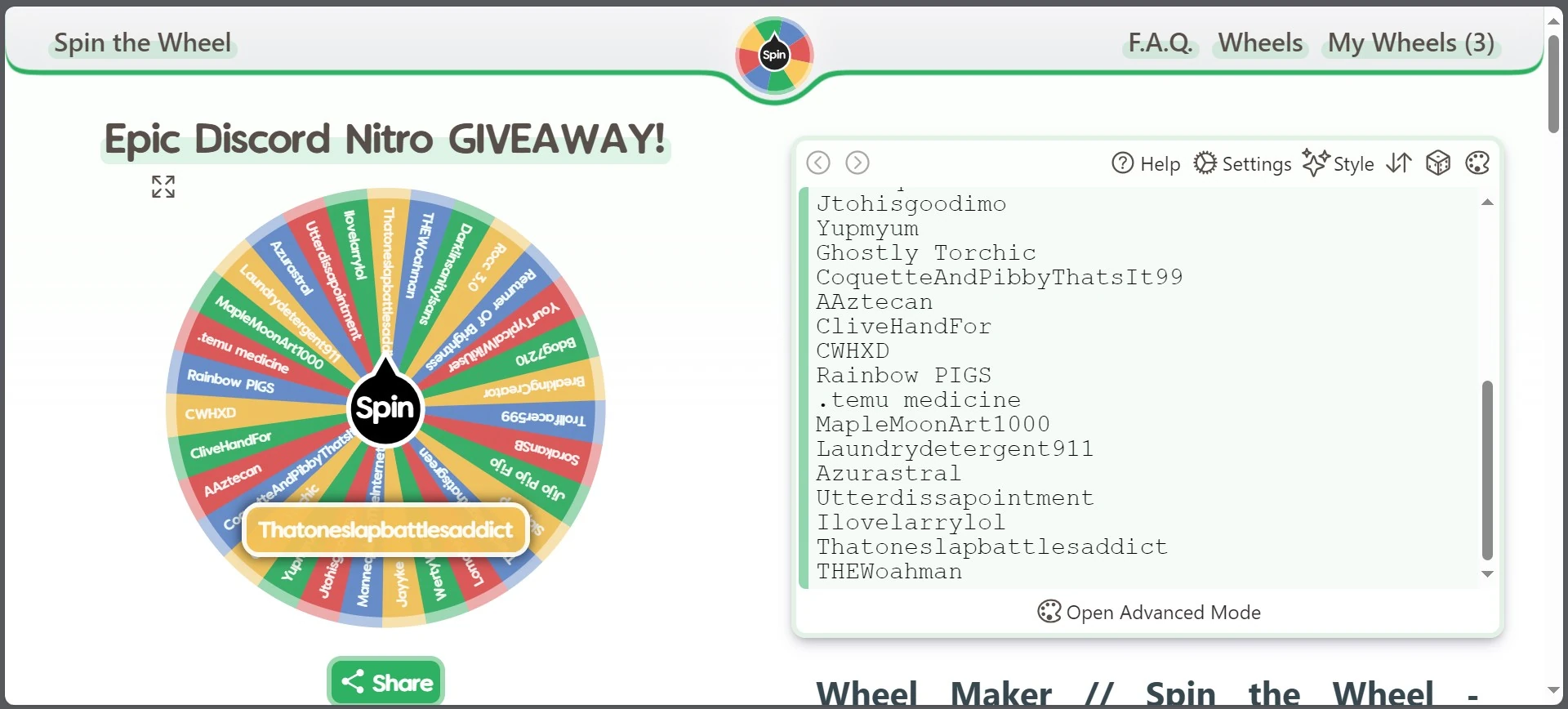 WINNER OF THE EPIC DISCORD NITRO GIVEAWAY !!! #1 | Fandom