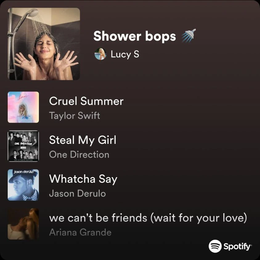 I made a shower playlist filled with bops | Fandom