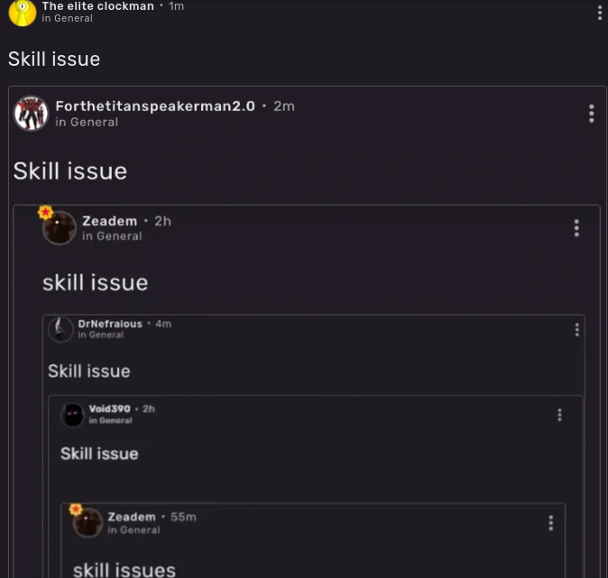 skill issue | Fandom