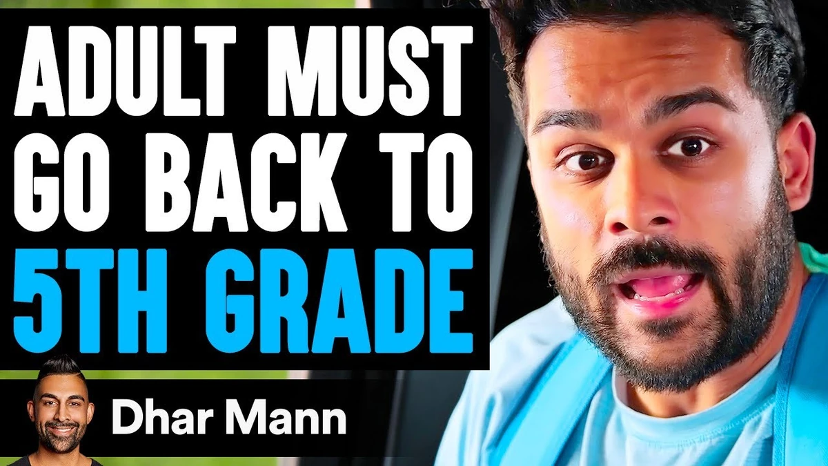 Adult Must GO BACK To 5TH GRADE Ft. Adam Waheed | Dharmann Wiki | Fandom