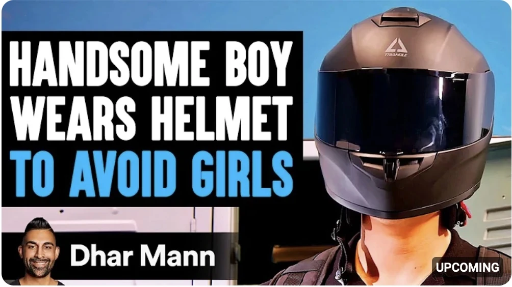 Handsome Boy WEARS HELMET To AVOID GIRLS, What Happens Is Shocking ...