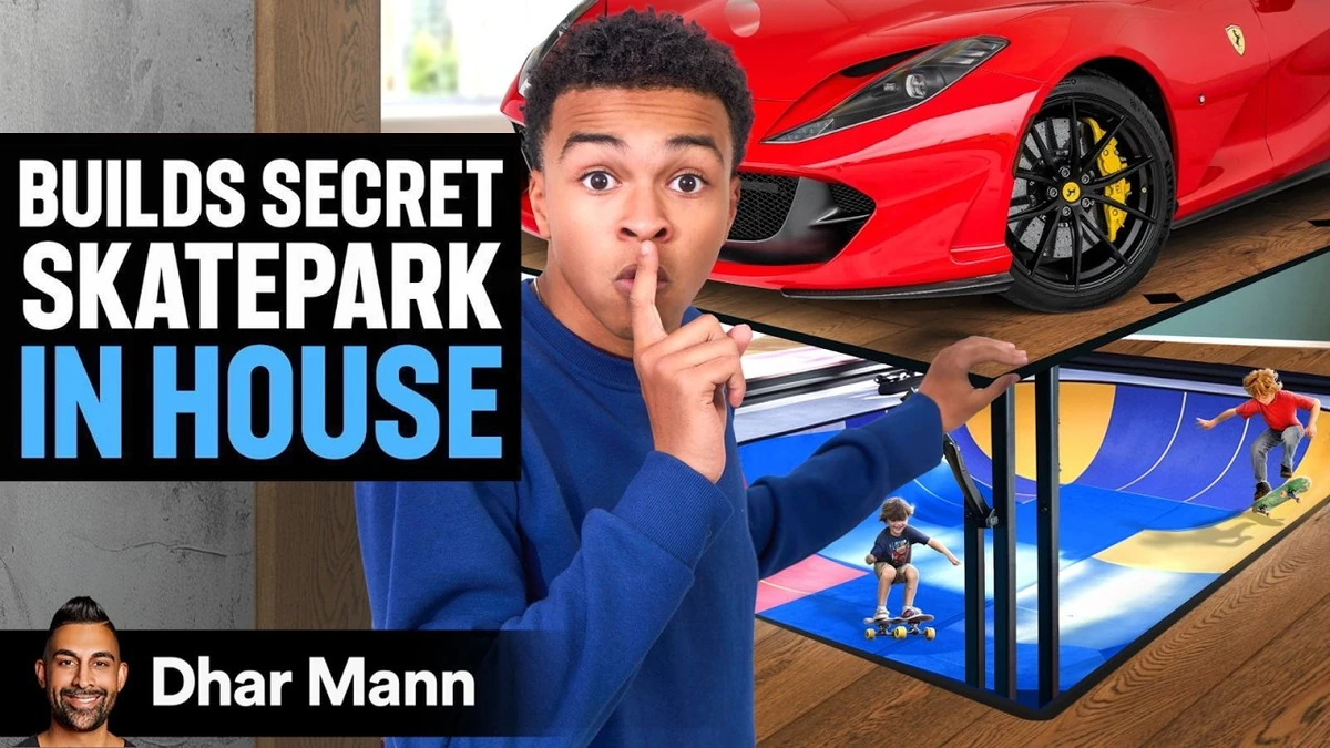 Jay's World S3 E01: Kids Build SECRET SKATEPARK In House Ft. Ben ...