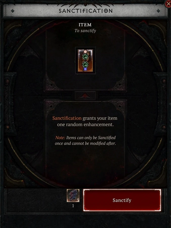 Sanctification | Diablo Wiki | Fandom