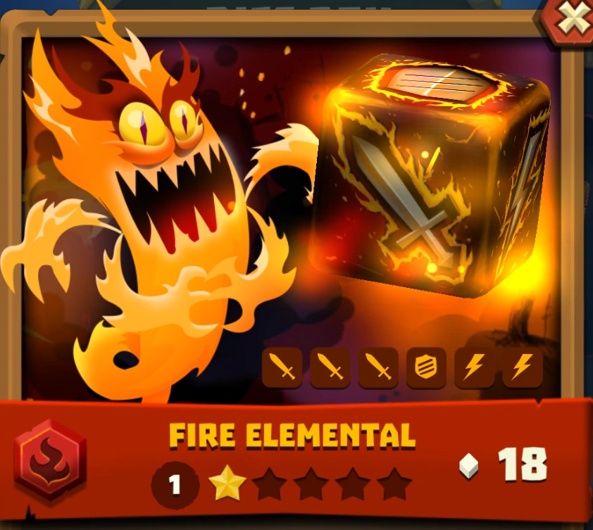 Fire Elemental | Dice Hunter Wiki | Fandom