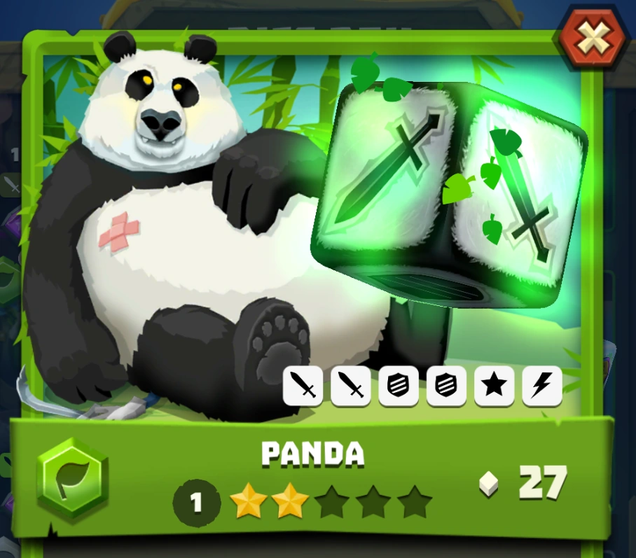 Panda | Dice Hunter Wiki | Fandom