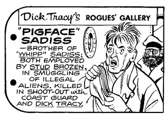 Pigface Sadiss | Dick Tracy Wiki | Fandom