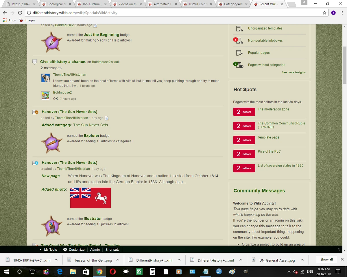 Site statistics! | DifferentHistory Wikia | Fandom