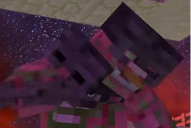 Minecraft Papercraft Zombie Pigman With Sword