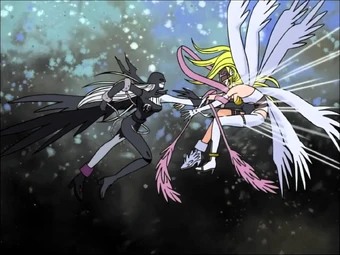 angewomon and ladydevimon evolution