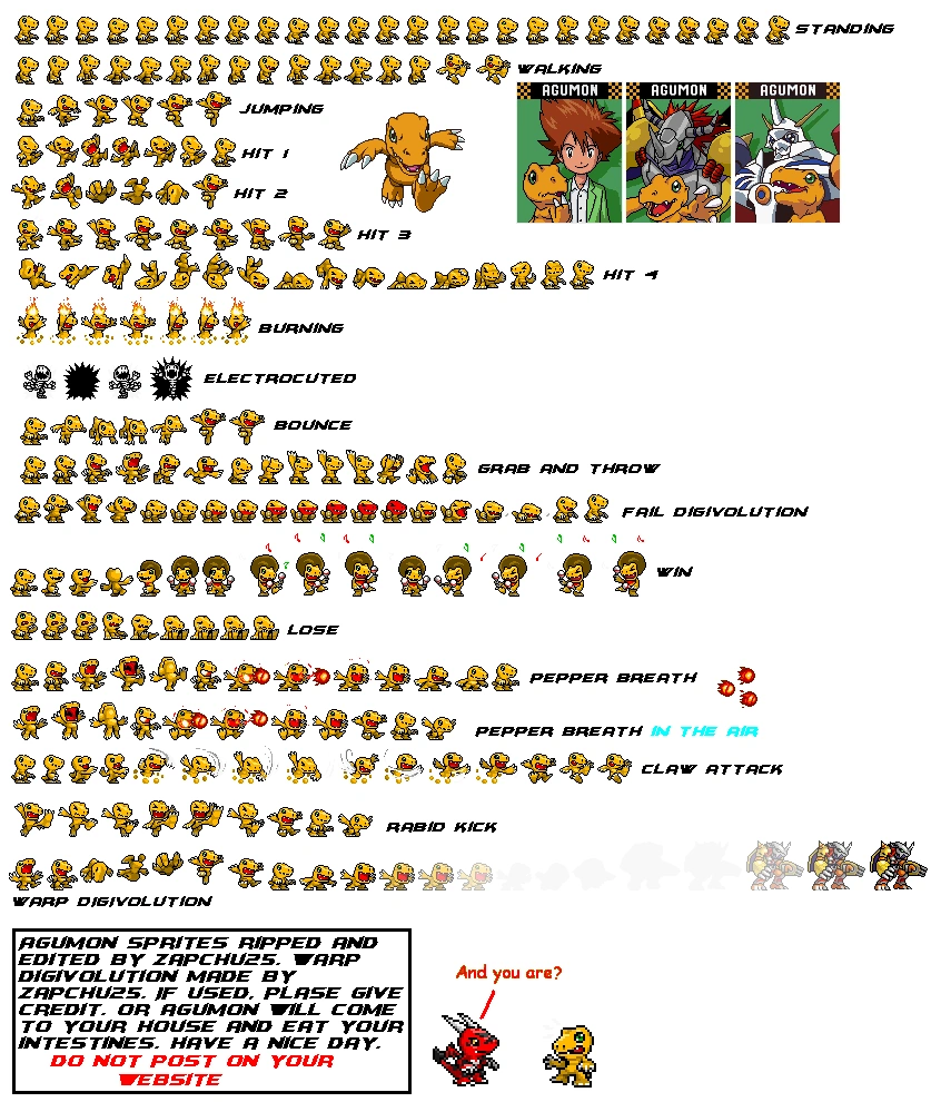 Digimon Sprites Website