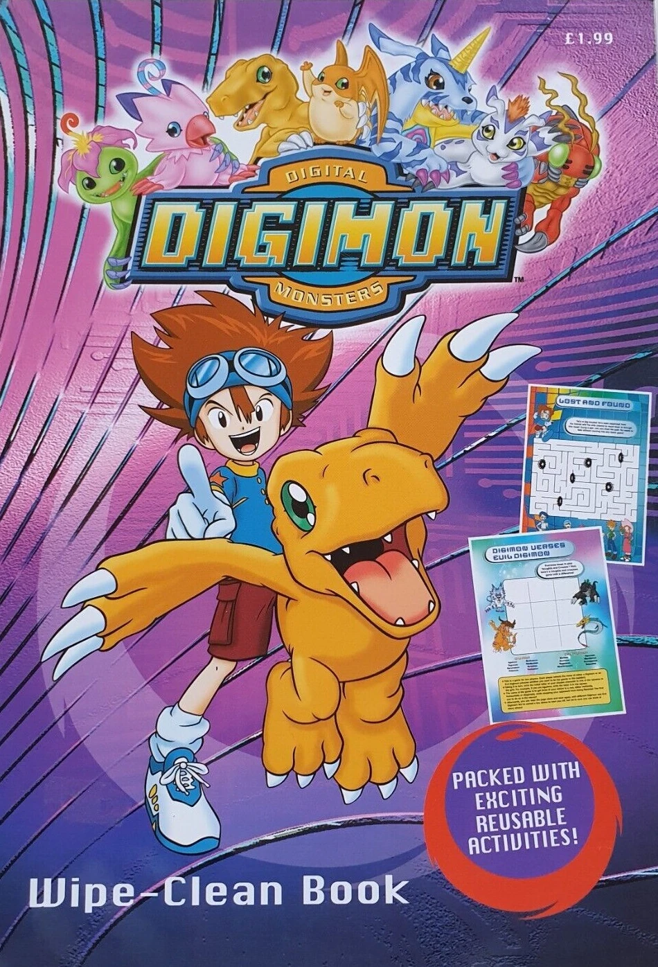 Digimon wipe clean book | Digimon Merchandise Wiki | Fandom