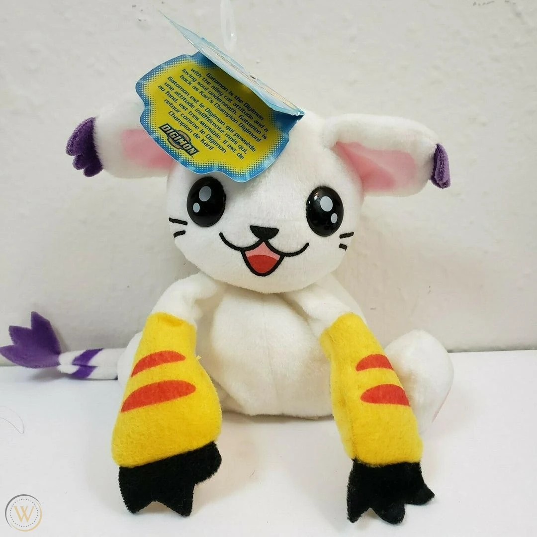 Gatomon/Tailmon Beanie Plush (Series Two) | Digimon Merchandise Wiki ...